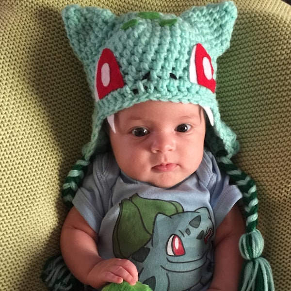 Crochet Bulbasaur Beanie/hat - Etsy