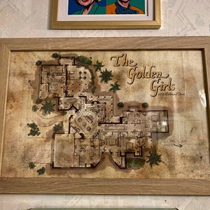 Map of the Golden Girls House - Etsy