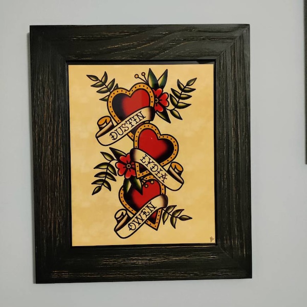 American Traditional Cowboy Tattoo Flash Art Print - Etsy