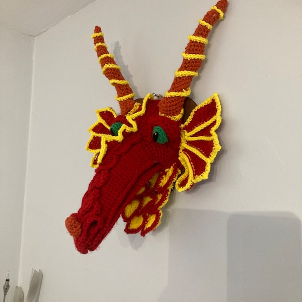 Guardian Dragon Crochet Wall Hanging Pattern Only - Etsy