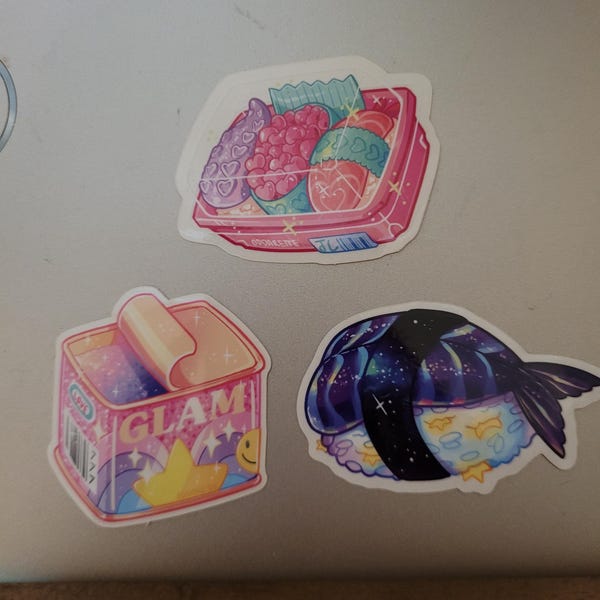 SPAM Stickers - Clam - Glam - Weird Food - Mimic - Pastel Aesthetic ...