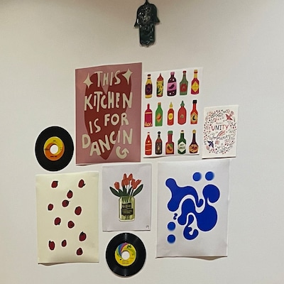 Chili Print Kitchen Spice Wall Art Print Trendy Retro You're Hot Print ...