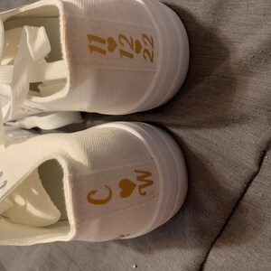 Iron on Decal Custom, Do It Yourself Shoe Stickers, Custom Wedding Text ...