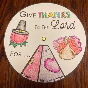 Give Thanks Coloring Wheel, Thanksgiving, Scripture, Printable Bible ...