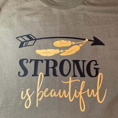 Strong is Beautiful SVG File, Workout SVG, Womens Shirt Svg, Girls Iron ...