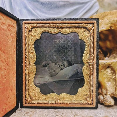 3D Printed Baby Sleeping or Post Mortem, Grave Marker A Duplicate of a Real Life Headstone. MADE ...