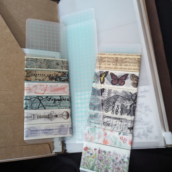 Set of 3 or 5, Washi Tape Boards, Portable, Dispenser, Storage - Etsy