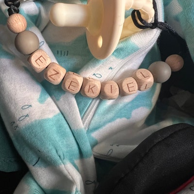 Personalized Baby Gift Personalized Pacifier Clip Custom Boho - Etsy