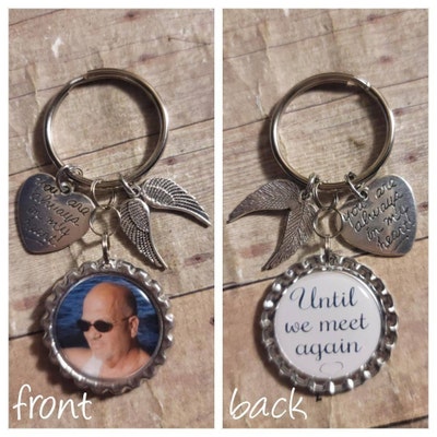 Memorial Keychain Memorial Gift Memorial Keepsake Photo Keepsake Photo ...