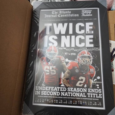 2023 Georgia Bulldogs 'TWICE IS NICE' College Football National ...