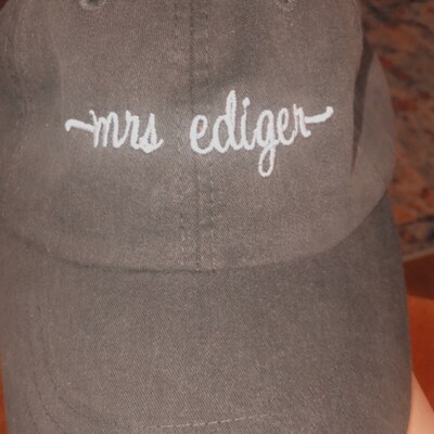 Personalized Baseball Hat, Custom Baseball Cap, Handwriting Script ...