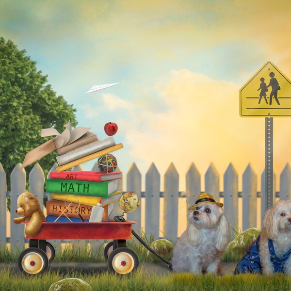 Digital Backgrounds for Photography, School Digital Background, Back to ...