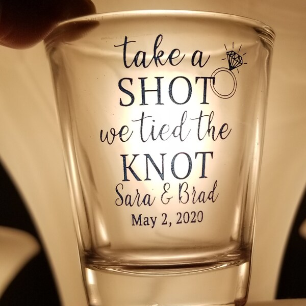 Wedding Favors, Shot Glasses, Wedding Favor, Custom Shot Glasses, Shot ...