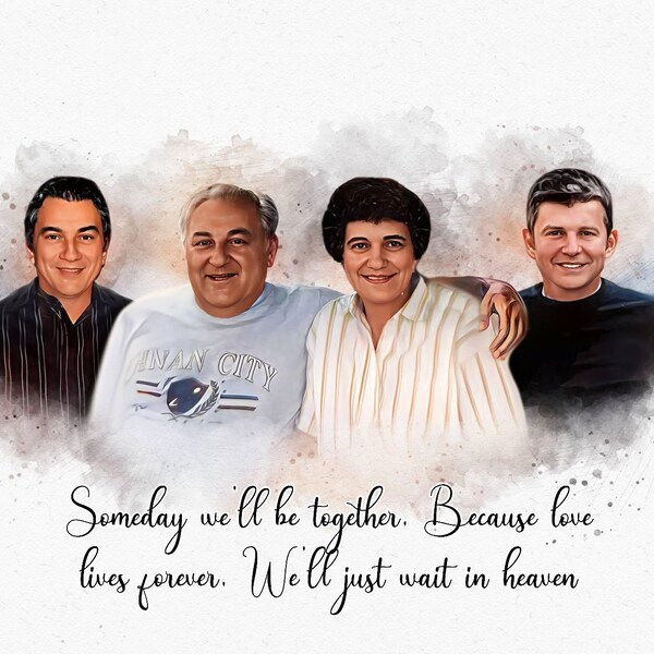 Deceased Portrait Watercolor Painting, Memorial Keepsake Art, in Memory ...