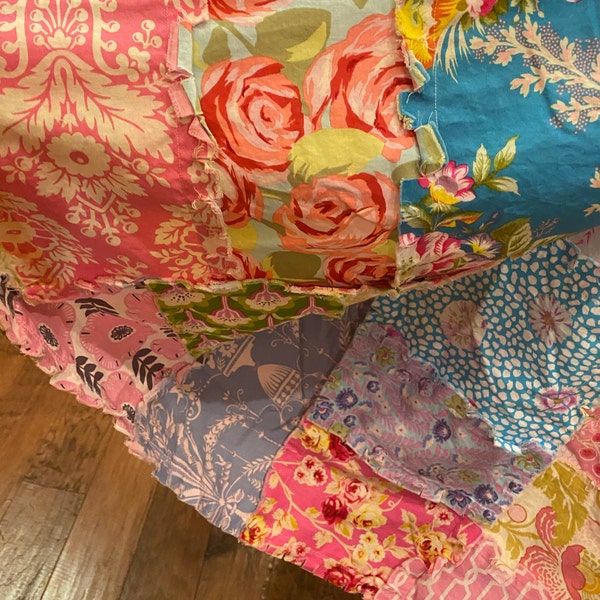 Pale Blushy Light Pink and Creamy White Cottage Roses Shabby Rag Baby ...