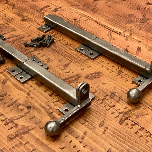 Industrial Handcrafted Double Barn Door Latch for Craft Supplies Rustic ...