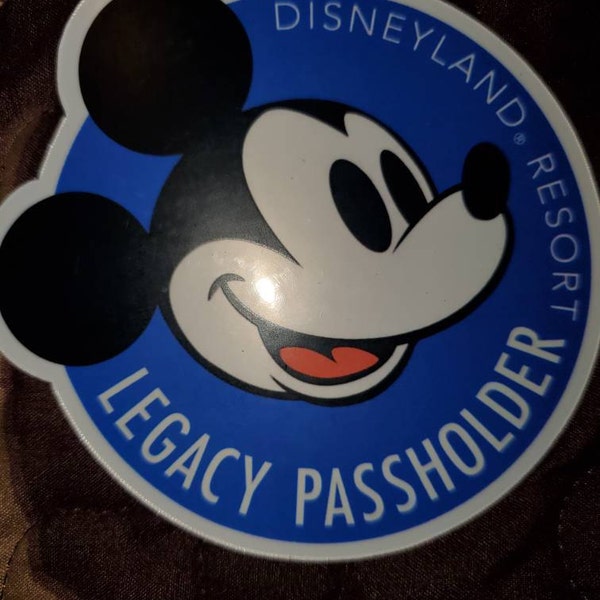 Disneyland Legacy Passholder Sticker & Magnet - Etsy