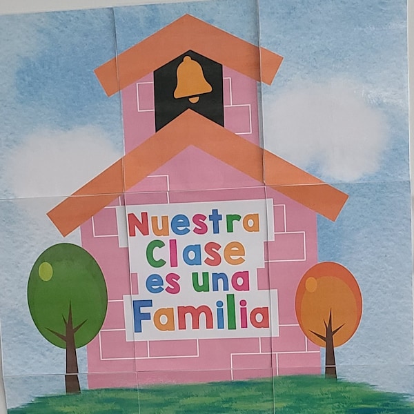 Digital/printable Spanish Class Family Poster, 25x25 (once Assembled ...