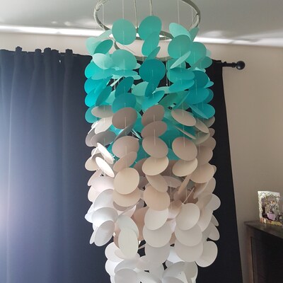 Paper Mobile Sun Color in Blue and Yellow Tint. Baby Boy - Etsy