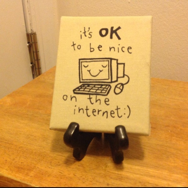 It's OK to Be Nice on the Internet Patch - Etsy