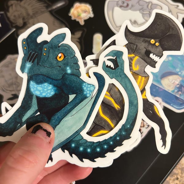 Kaiju Stickers - Etsy