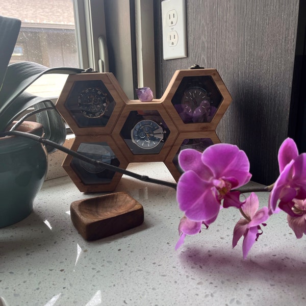 Wood Watch Box for Him Personalized Gift Watch Case, Stylish Rustic ...