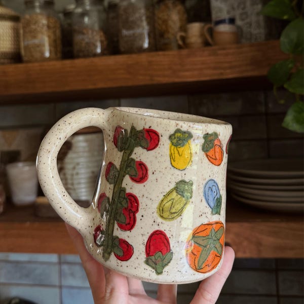 Handmade Tomato Mug Made to Order!! - Etsy