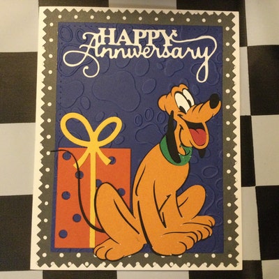 Pluto Birthday Card-pluto Happy Birthday Card-disney Birthday Card ...