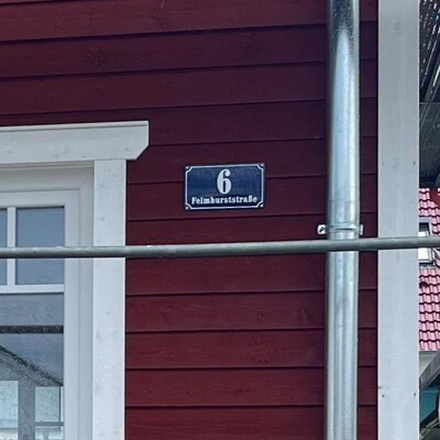 Personalised Enamel Address Sign 12x22 Cm 4.7 X 8.7 New Porcelain House ...