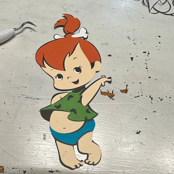 Pebbles Flintstone SVG PNG PDF, Pebbles Flintstone Clipart, Pebbles ...