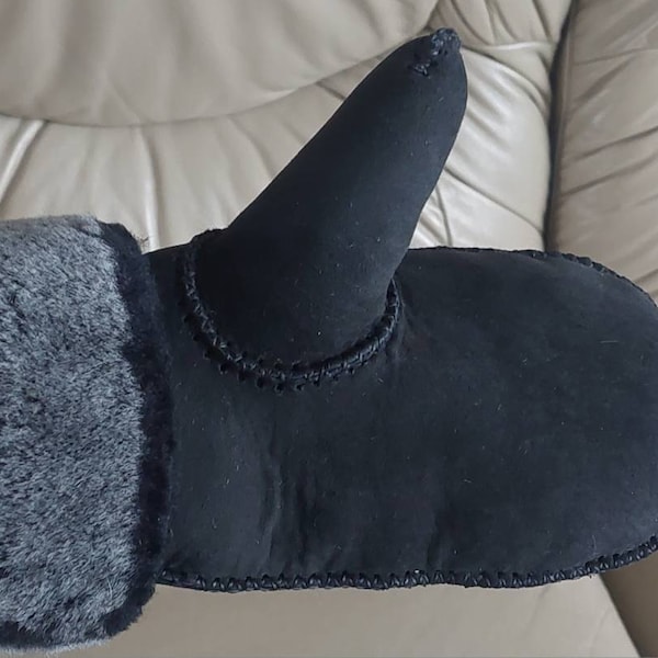 DIY Style Sheepskin Mitten Patterns Leathercraft Kit Patterns and ...