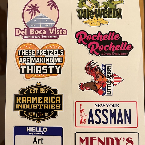 SEINFELD Sticker Pack - Etsy