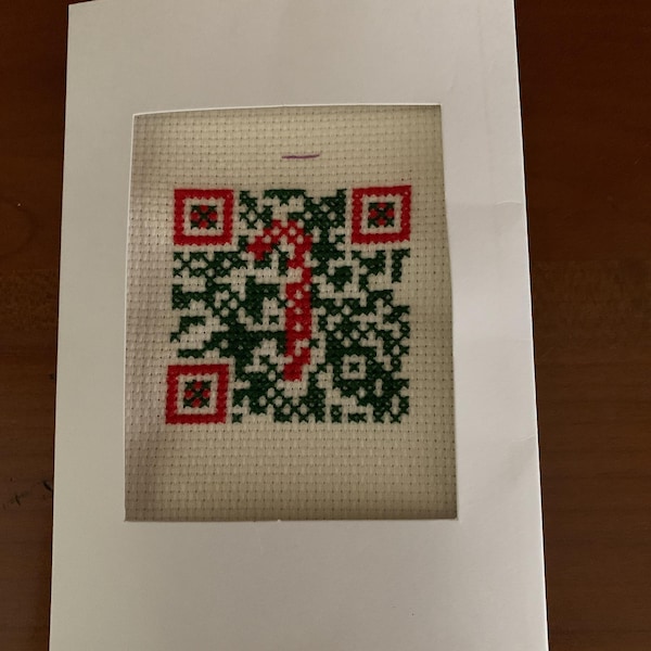 Last Christmas QR Code Cross Stitch Pattern, Plays Wham! Song on ...