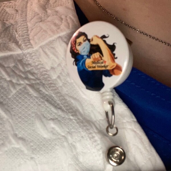 Go With the Flo. Florence Nightingale. Cute Badge Reel, Clip, Holder ...