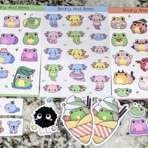 Bumblebee Sticker Sheet Cute Bee Insect, Animal Stickers Gifts for ...