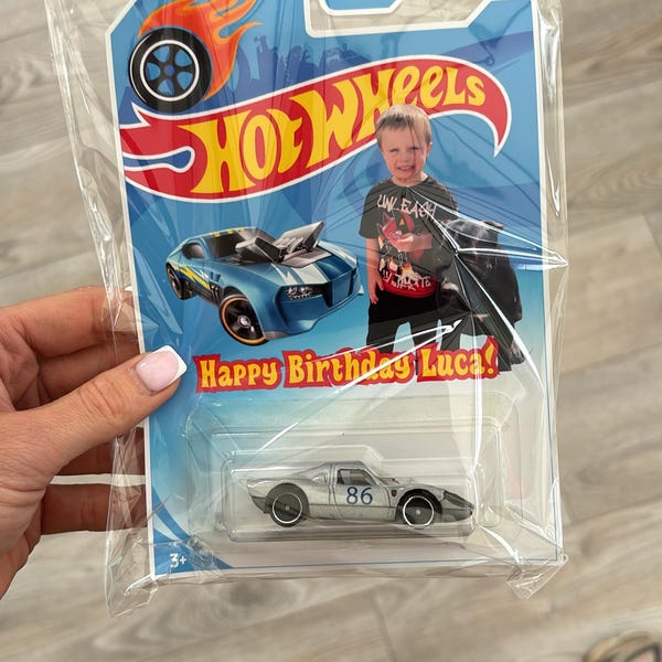 Personalised Hot Wheels Gift | Hot Wheels Party Decorations | Custom ...