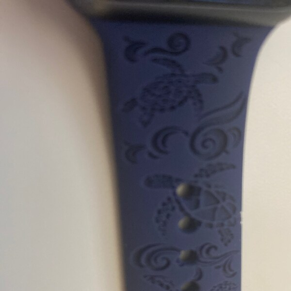 Sea Turtles Watch Band Engraved Watch Band Compatible for the "a ...