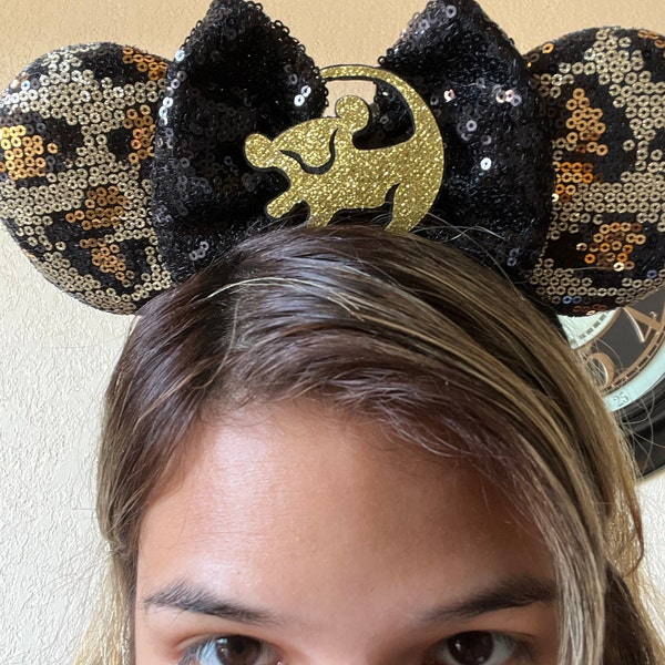 Lion King Mickey Ears, Leopard Minnie Mouse Ears, Cheetah Kids Adult ...