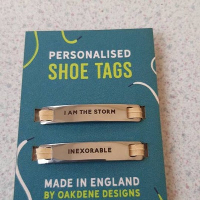 Personalised Metal Shoe Tags - Etsy