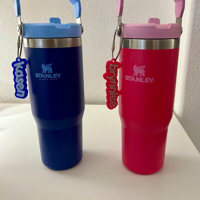 CUSTOM NAME KEYCHAINS Fun Bubble Letter Colorful Bag Tags / Key Chains ...