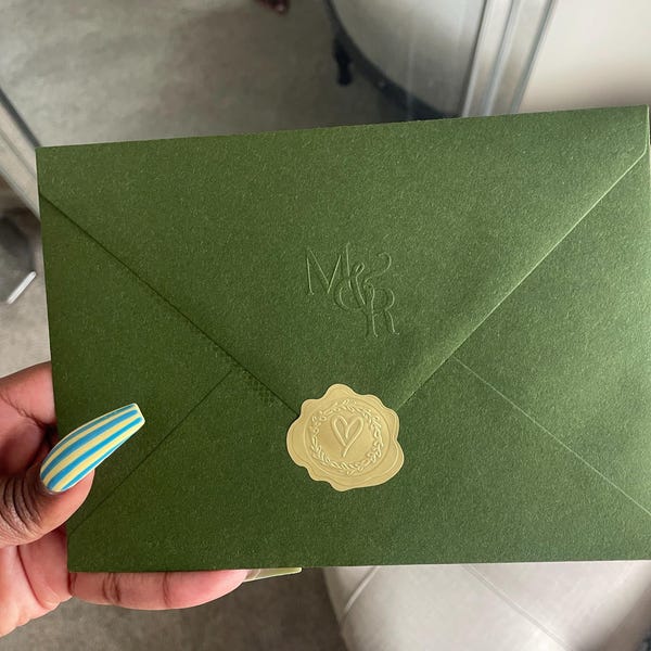 Custom Monogram Wedding Embosser -custom Wedding Embosser Stamp ...