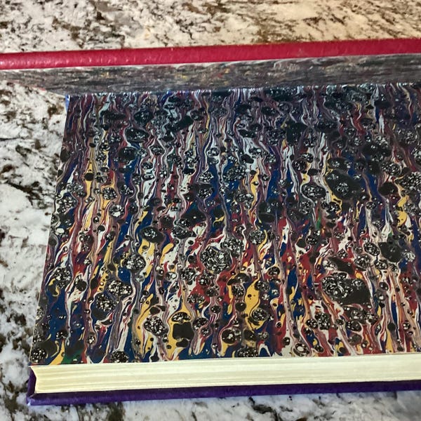 30 Different Sheets of Hand Marbled Paper 13.5x49cm 5.3x19.3in for ...