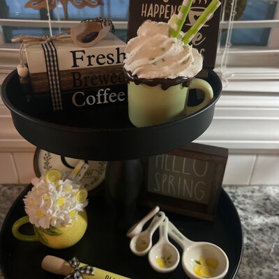 Mini Wood Tiered Tray Riser, Riser for Tiered Tray Decor, Tiered Tray ...