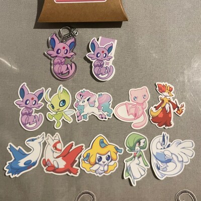 Axolotl Sticker Set / Kawaii Summer Themed Stickers for Laptop, Water ...