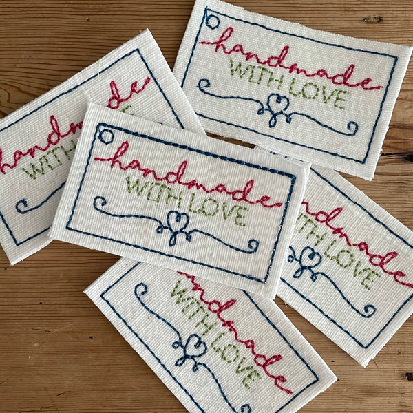 Machine Embroidery Design -ITH Handmade With Love Tag (4x4) Instant ...