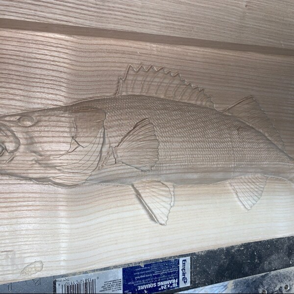 Walleye STL File, Walleye for Cnc, Digital Walleye, Walleye Fishing ...
