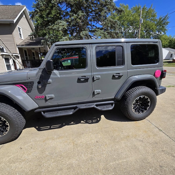 Custom Powder Coated Jeep Wrangler Fuel Door - Compatible With 2018 ...