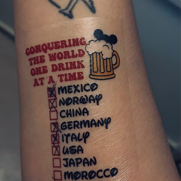 Drinking Around the World Tattoo-food & Wine Festival 2025-epcot World ...