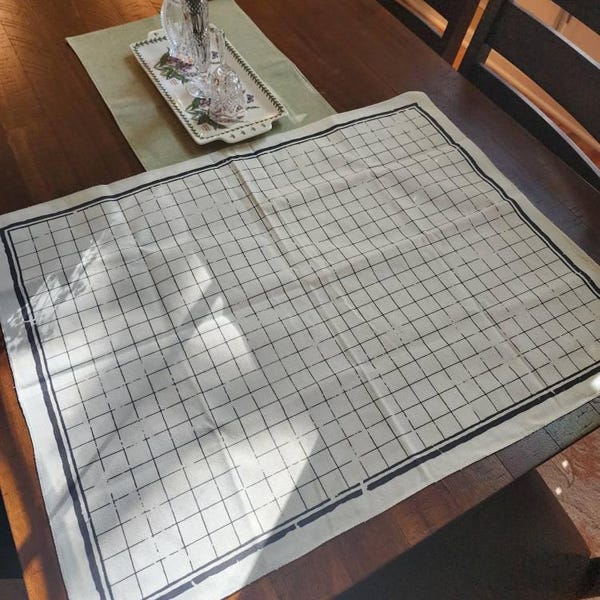 Cloth RPG Battle Map | 21" X 27" Square Grid | Gift for Dungeon Masters ...