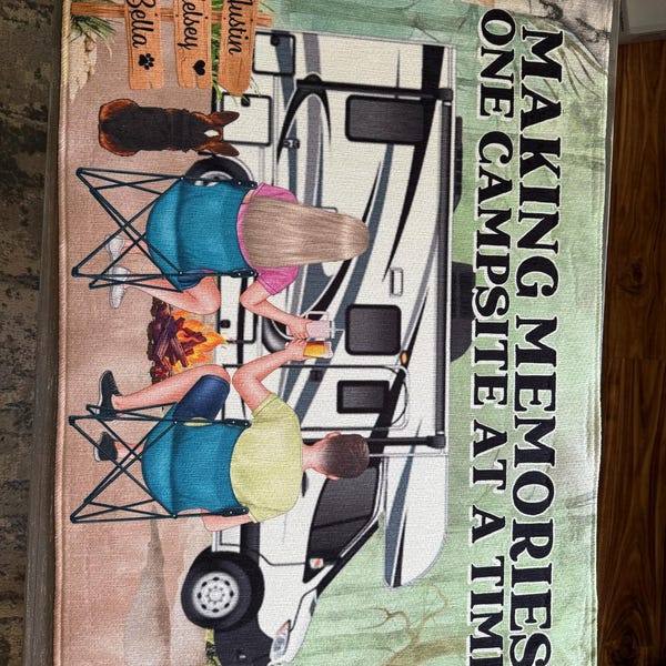 Custom License Plate for Camping Couple, Personalized Vanity Plate ...